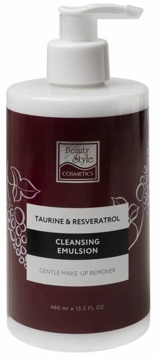 BEAUTY STYLE Очищающая эмульсия для лица с таурином, ресвератролом и комплексом масел Taurine & Resveratrol Cleansing Emulsion, 460 мл