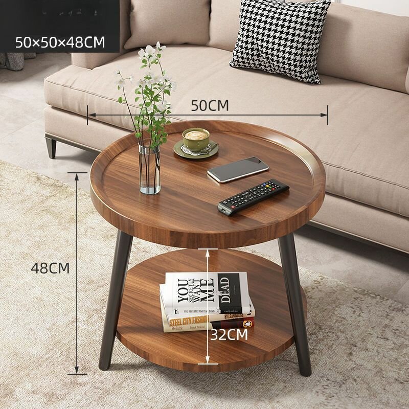 Кофейный столик Pointer, круглый, для гостиной, 50 см x 50см x 50 см