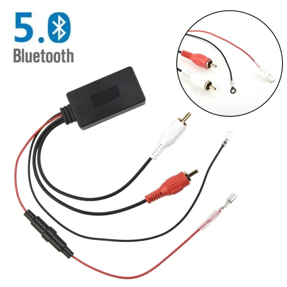 Автомобильный беспроводной Bluetooth-приемник, модули Bluetooth-5,0, музыкальное радио, стерео аудиокабель, адаптеры, разъемы 2RCA, музыкальный адаптер AUX