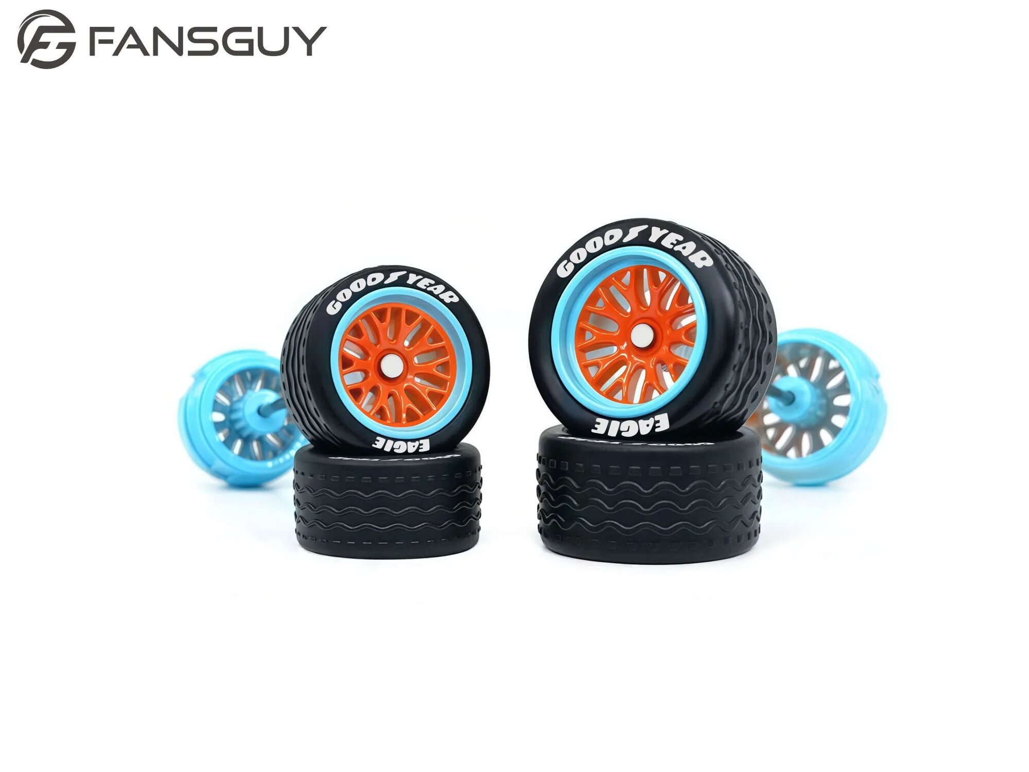 Колеса FANSGUY Goodyear Eagle Orange 1/64
