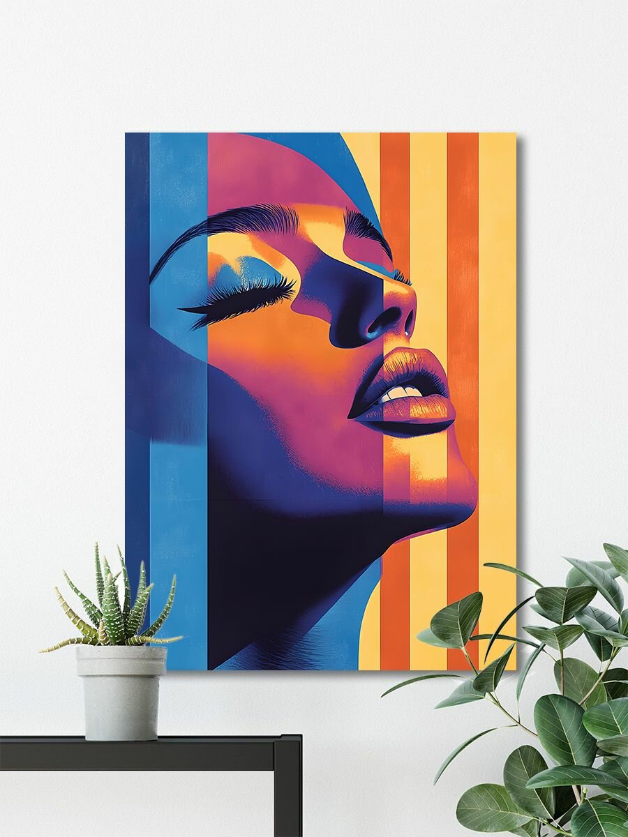 Абстракция / портрет, картина интерьер, картина 30х40 см.