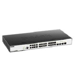 Коммутатор D-Link DGS-3000-28X/B1A Управляемый L2 коммутатор с 24 портами 10/100/1000Base-T и 4 портами 10GBase-X SFP+