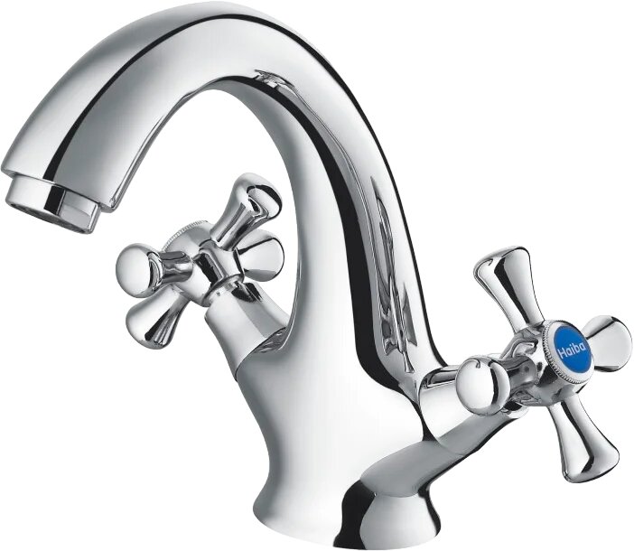 Смеситель для раковины Cron CN42 CN1042 хром, глянцевый, кран для ванной в раковину