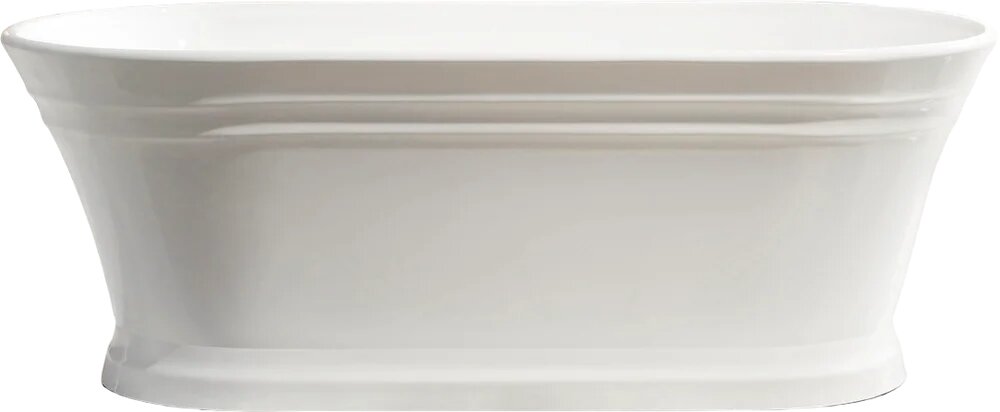 Акриловая ванна BelBagno BB402-1700-790 без опоры 170x77, отдельностоящая, белая, глянцевая, овальная