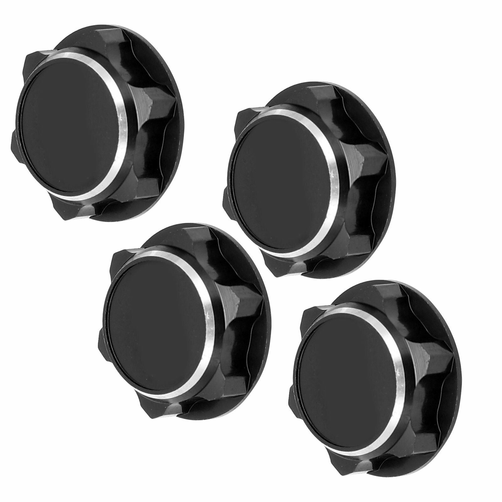 Легкие шестигранные колесные гайки из алюминиевого сплава 17 мм, анти-свободная пылезащитная шестигранная гайка для 1/8 RC CarBlack