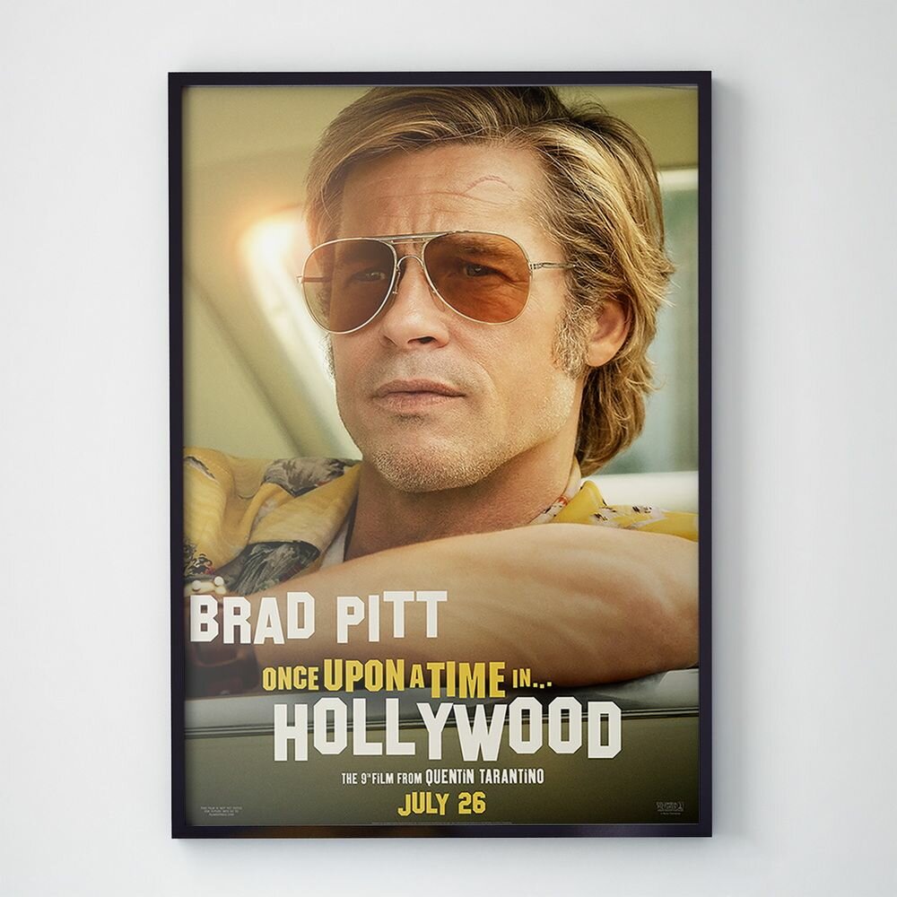 Плакат, постер Однажды в Голливуде, Once Upon a Time in Hollywood на бумаге, размер 21х30см
