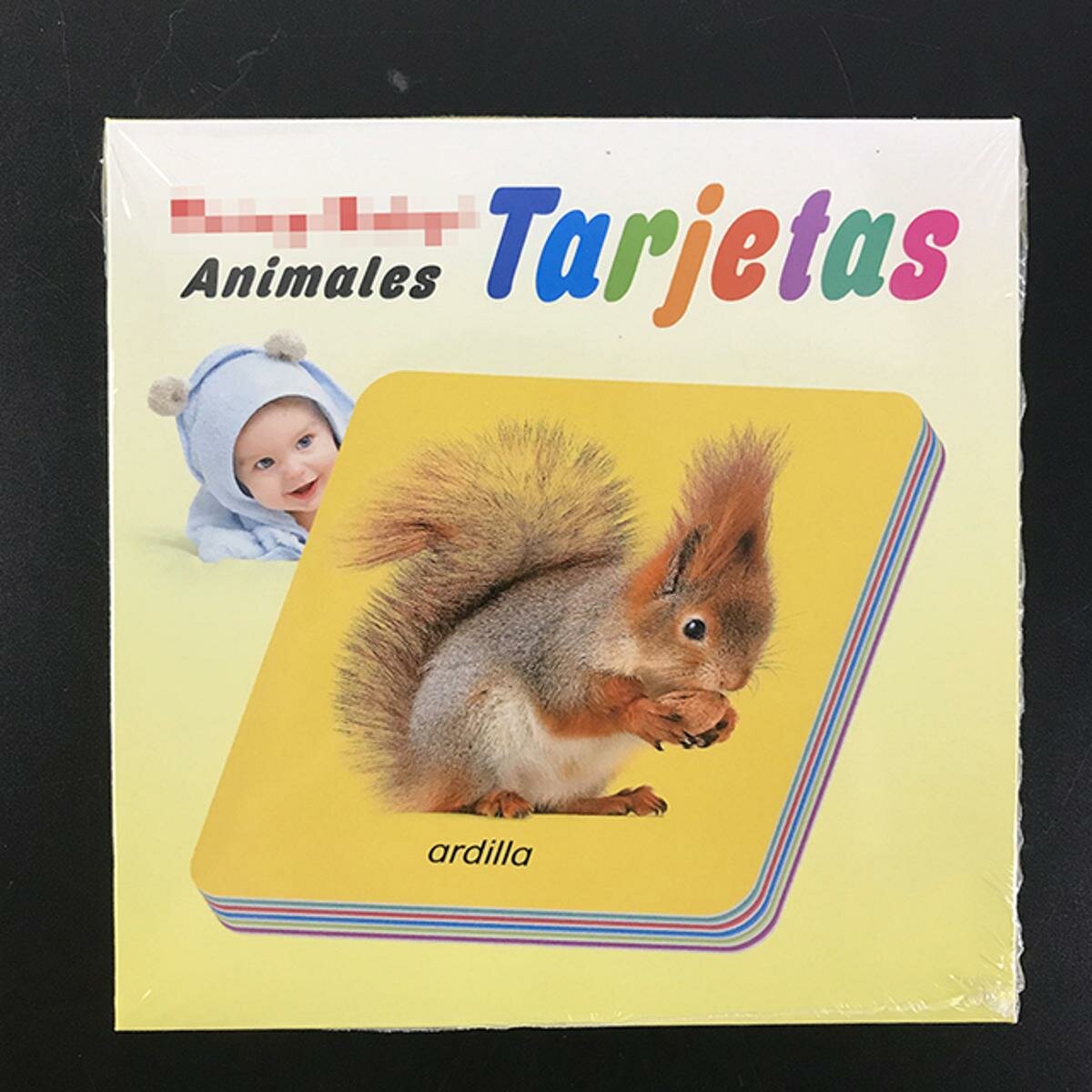 10 Style Kids Learning Spanish Frutas/Animales/Verduras Tarjetas Cognitive FlashCards Образовательная карта Монтессори д