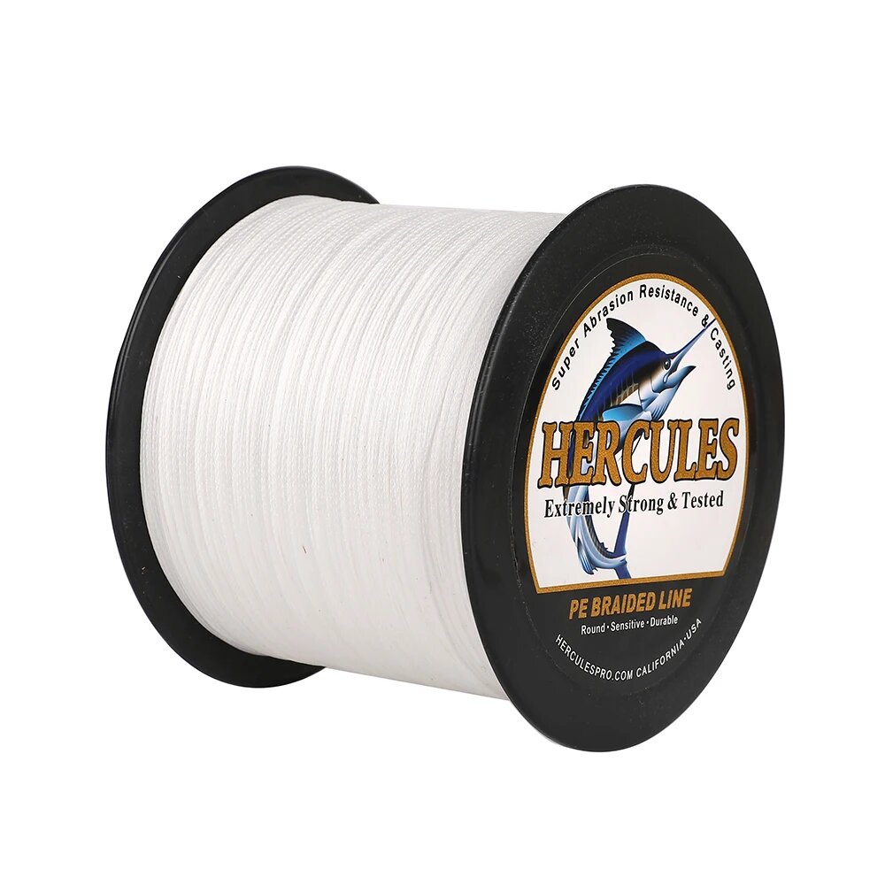 Hercules Плетёная леска 0.28mm, 30LB, 300M, Белый