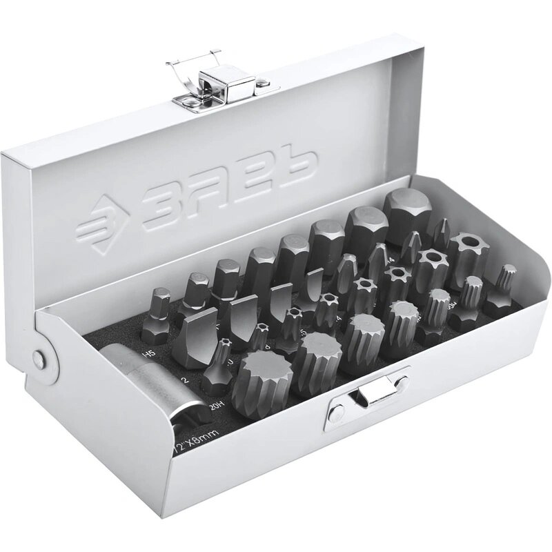 Набор бит специальных ЗУБР PH, SL, HEX, TORX, SPLINE, 32 предм. (2655-H32)