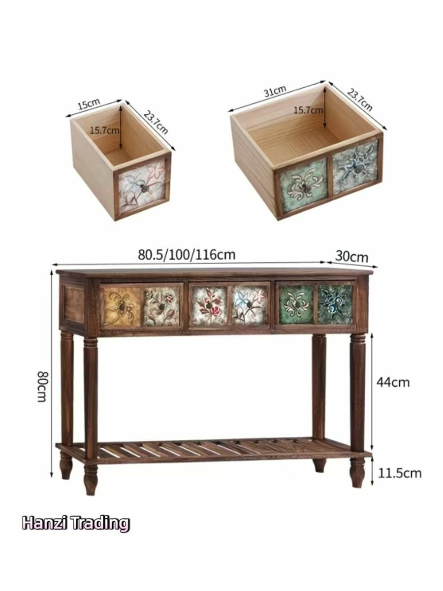 Консоль, 116х30х80 см