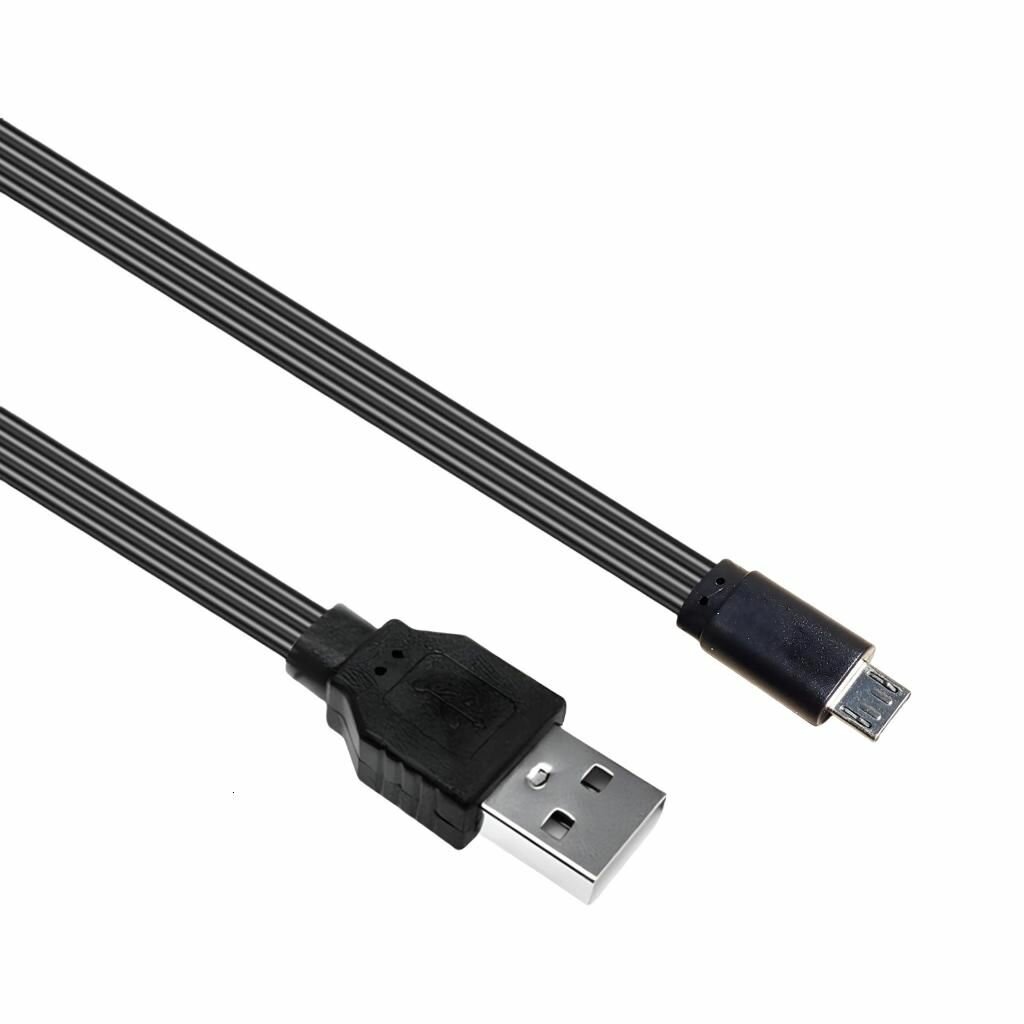 Плоский кабель для передачи данных USB-Micro USB длиной 0,5 м с прямой головкой