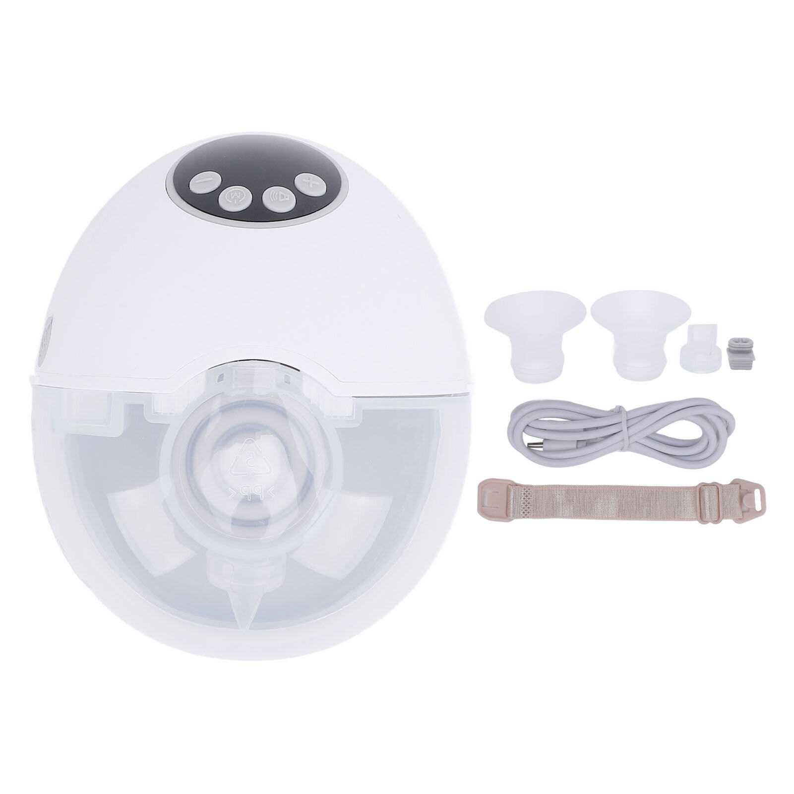 Носимый молокоотсос для грудного вскармливания 4 режима 12 передач регулируемый перезаряжаемый цифровой дисплей малошумный молокоотсос