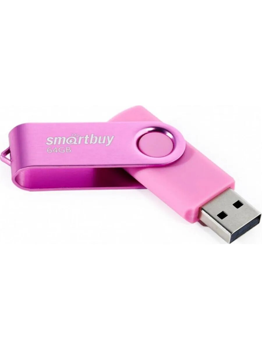 Флеш-накопитель SB064GB2TWP UFD 2.0 64ГБ Twist Pink Розовый