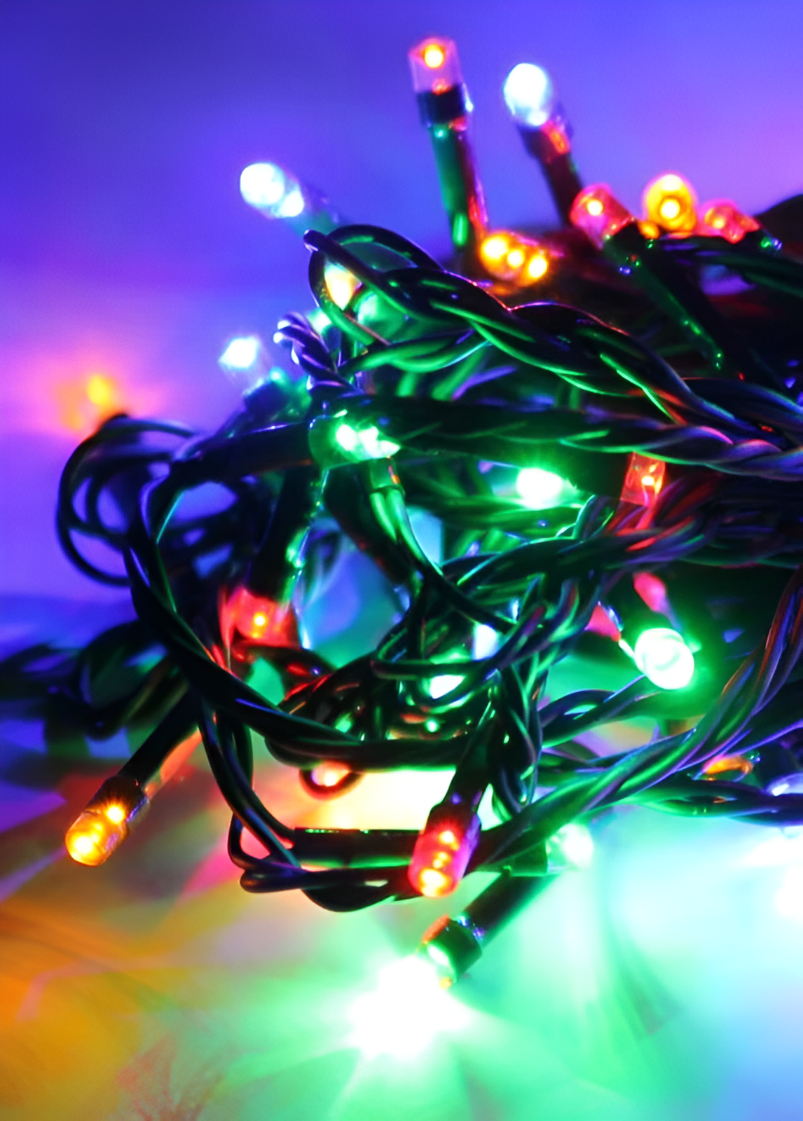 Гирлянда елочная Космос, KOC_GIR300_RGB, мультиколор, пластик