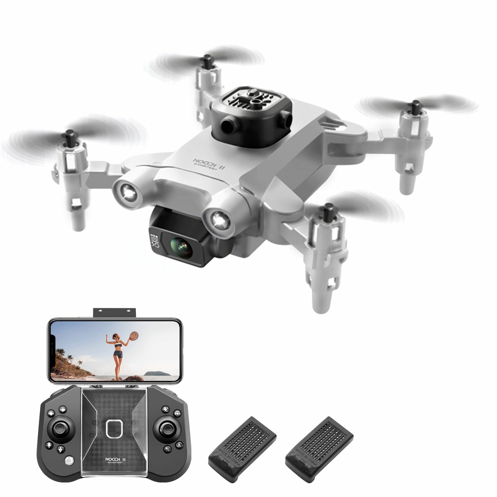 Дрон с дистанционным управлением и двойной камерой Камера 4K Обход препятствий