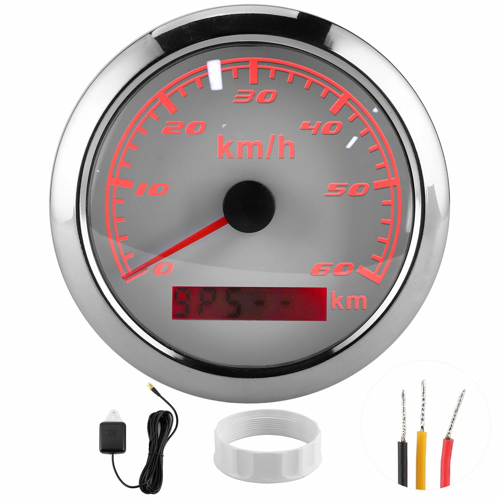 GPS спидометр 85мм с IP67 влагозащитой для яхт, автомобилей и мотоциклов, высокая точность, диаметр 79мм