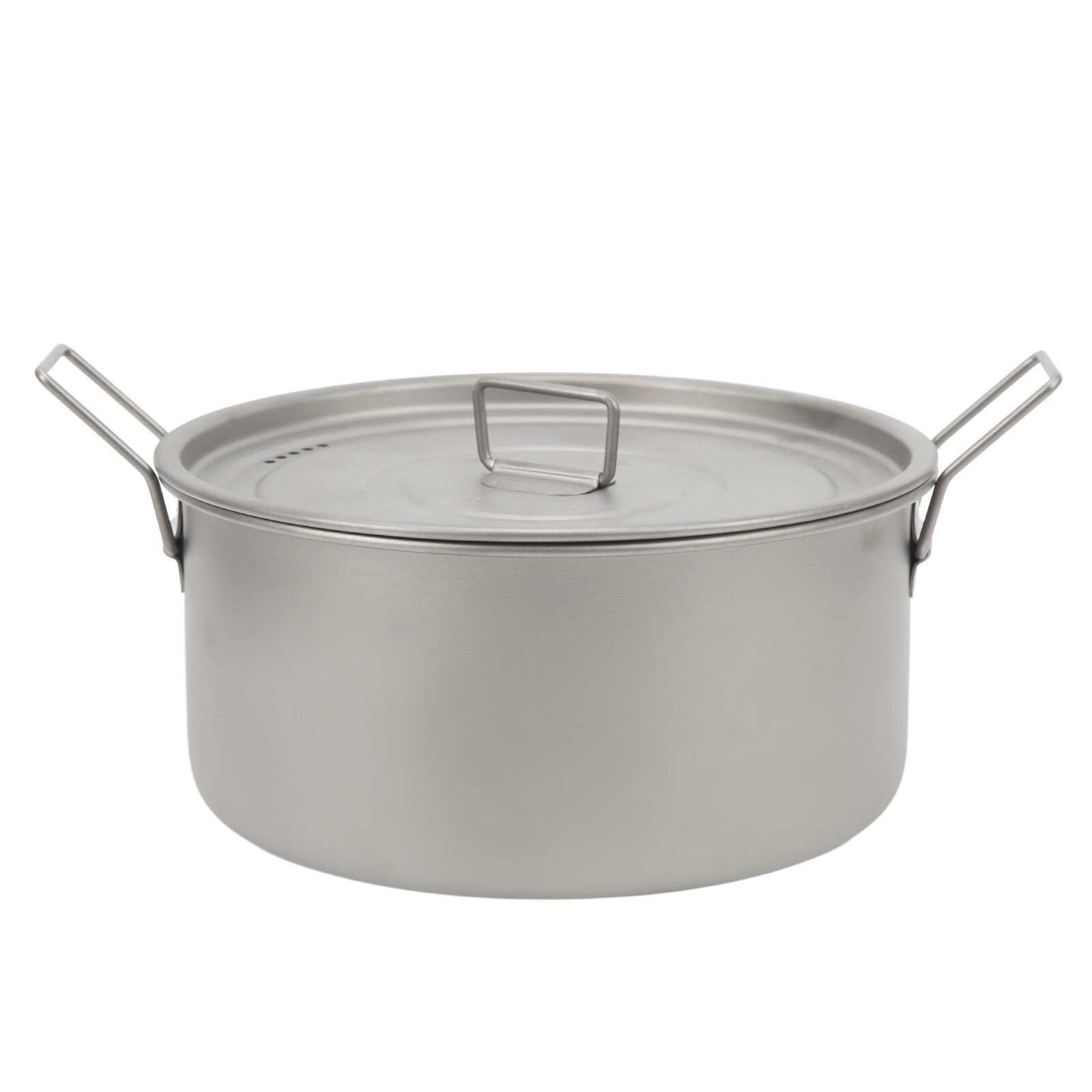 Легкий титановый котелок с складной ручкой, многофункциональная посуда для кемпинга, варка яиц и лапши