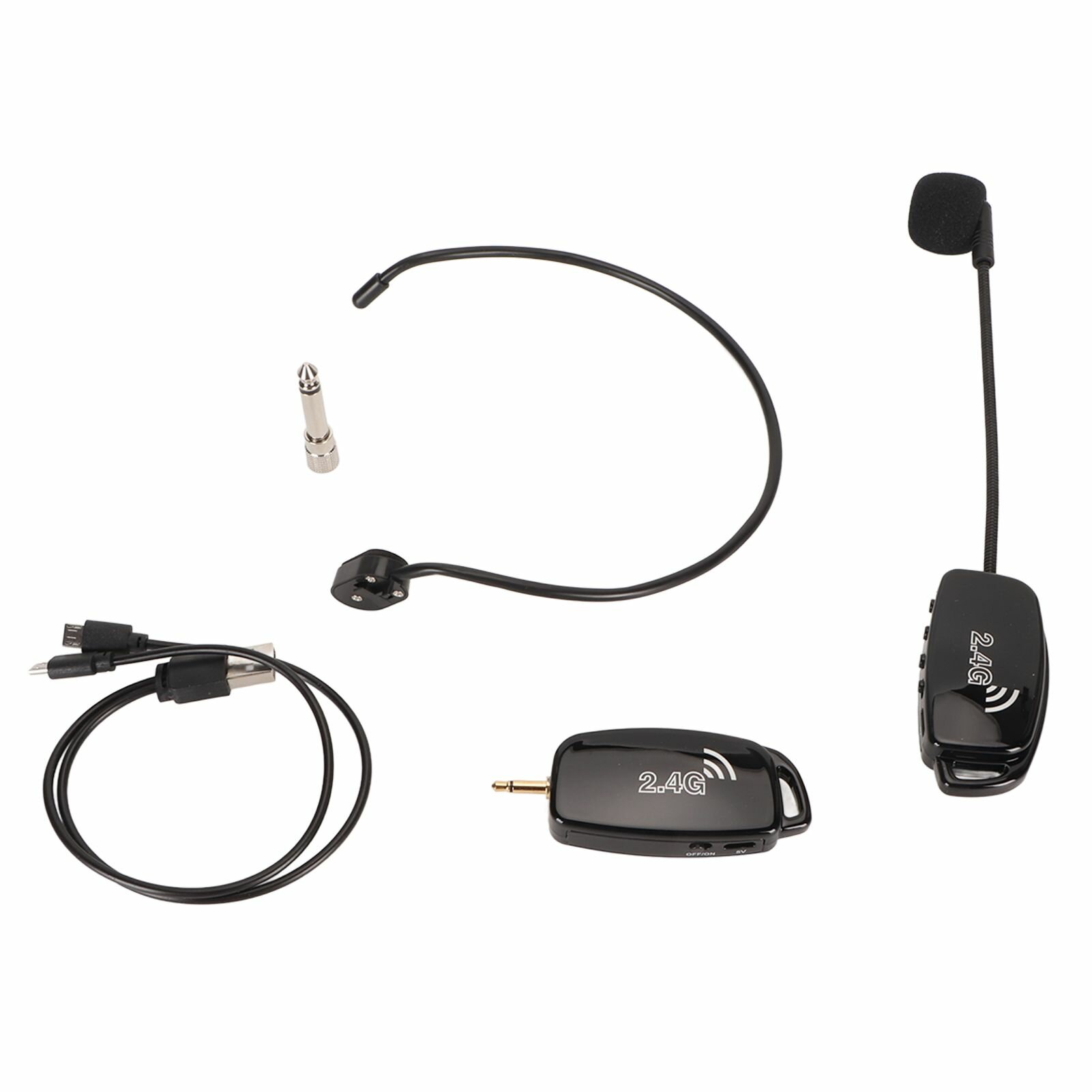 Беспроводная микрофонная гарнитура 2.4G, шумоподавление, UHF, для выступлений, учителя, сцены, улицы