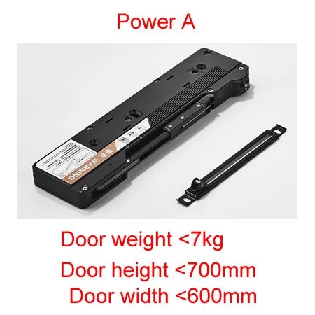 Автоматический дверной доводчик скрытого монтажа черный