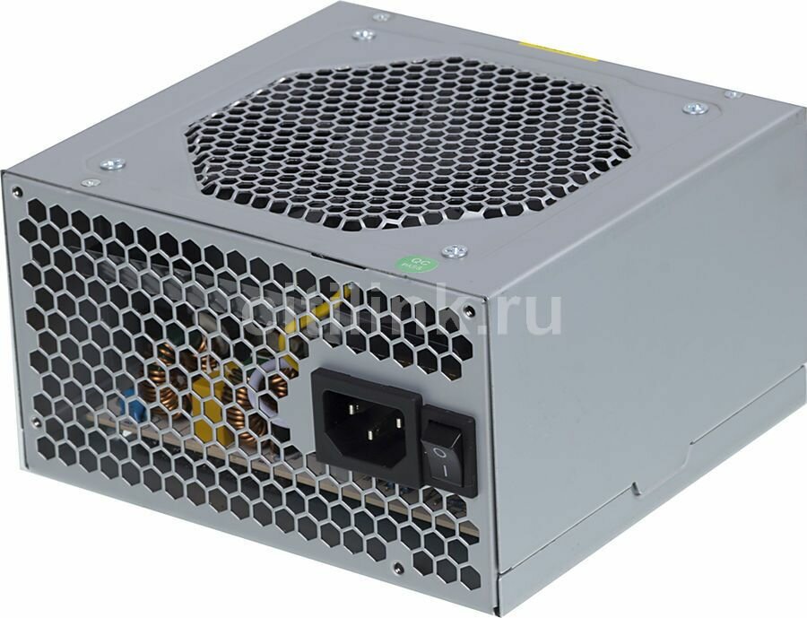 Блок питания QDION Q-DION QD550 (qd-550 80+) серый - 550 Вт, 80+, APFC, ATX 24-пин, 4 pin + 4 pin CPU, 5 SATA, 1 x PCI-E 6/8-пин