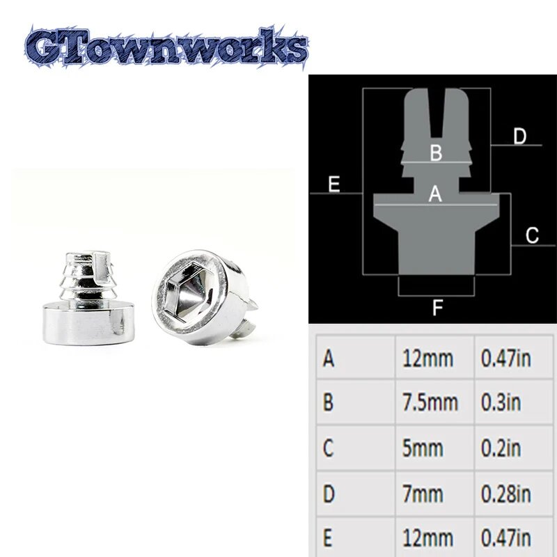 100 шт. различные размеры колесные гайки заклепки для обода Крышка Болт шины автомобильное украшение, B