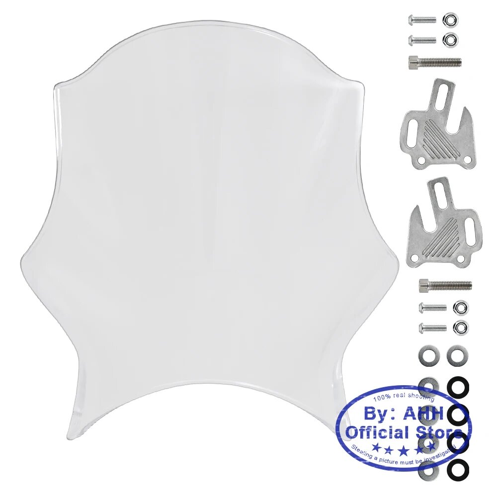 Универсальное лобовое стекло мотоцикла, круглые фонари, ветровое стекло для уличного велосипеда, для HONDA Hornet CB400, CB600, CB750, CB900, CB919, CB250, Белый