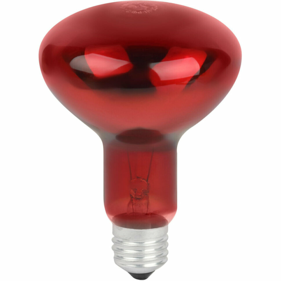 Лампа инфракрасная ЭРА икзк 230-100 R95 для обогрева животных 100 Вт Е27, 2370554