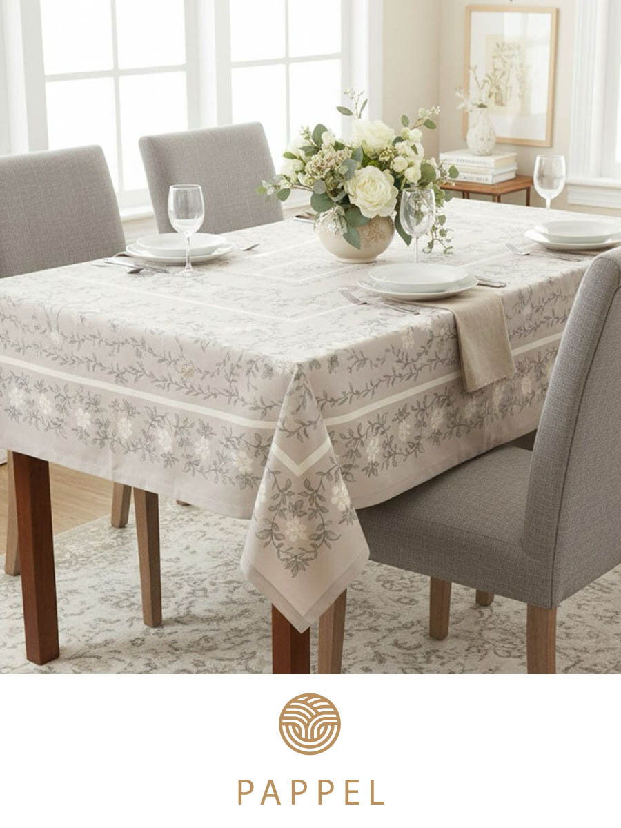 Скатерть Pappel Tenderness 310x170 см, хлопок, влагоотталкивающая пропитка