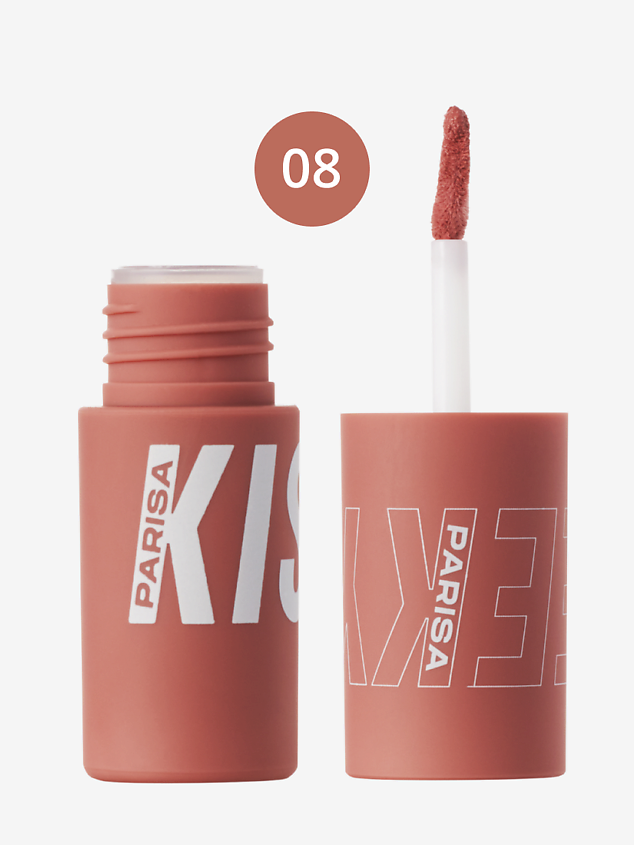 Румяна для макияжа лица и губ Parisa Cheeky Kisses, жидкие, тон: 08 Mauve Rose, 3.5мл