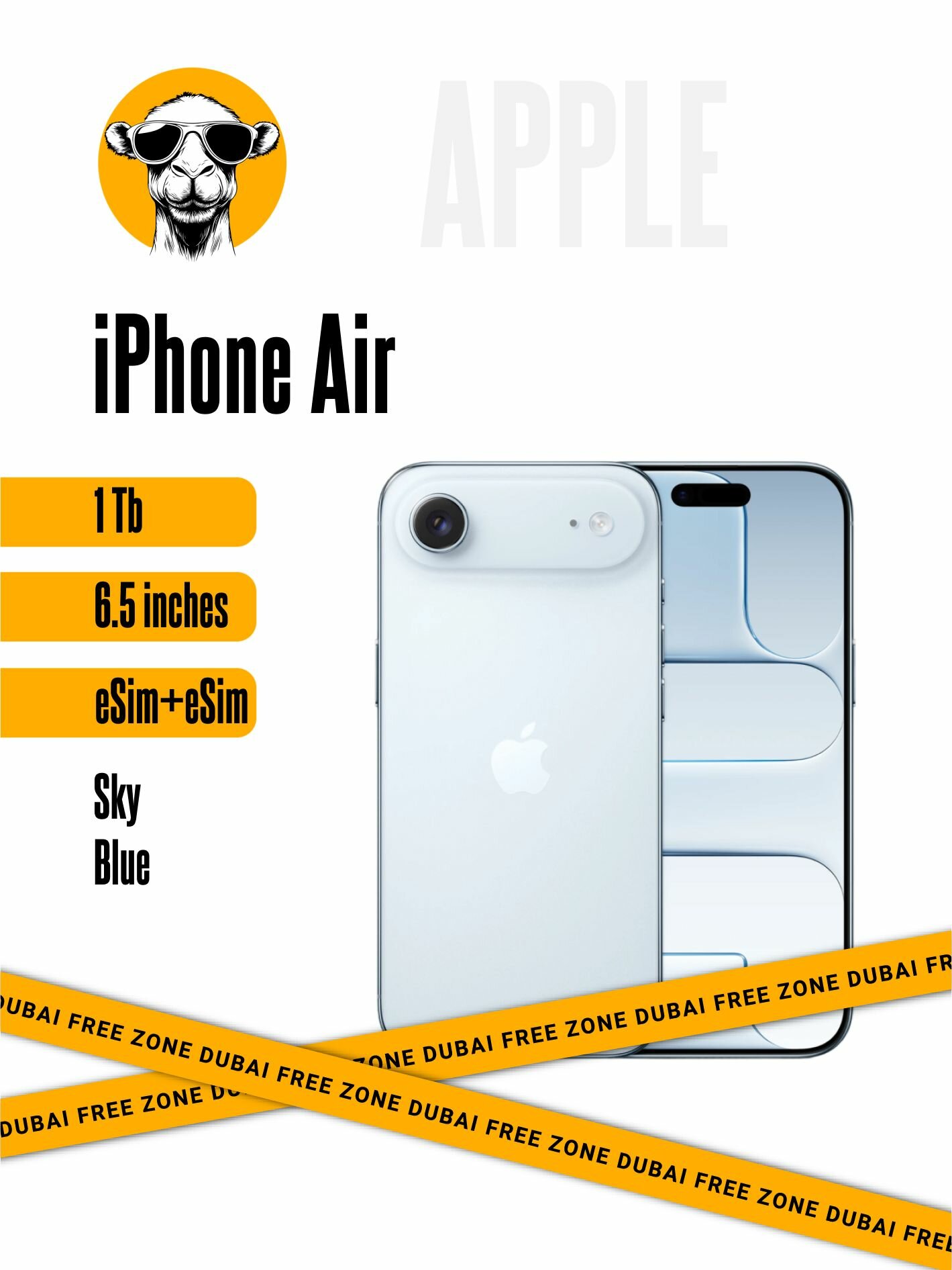 Смартфон iPhone Air 1Tb Sky Blue E-Sim