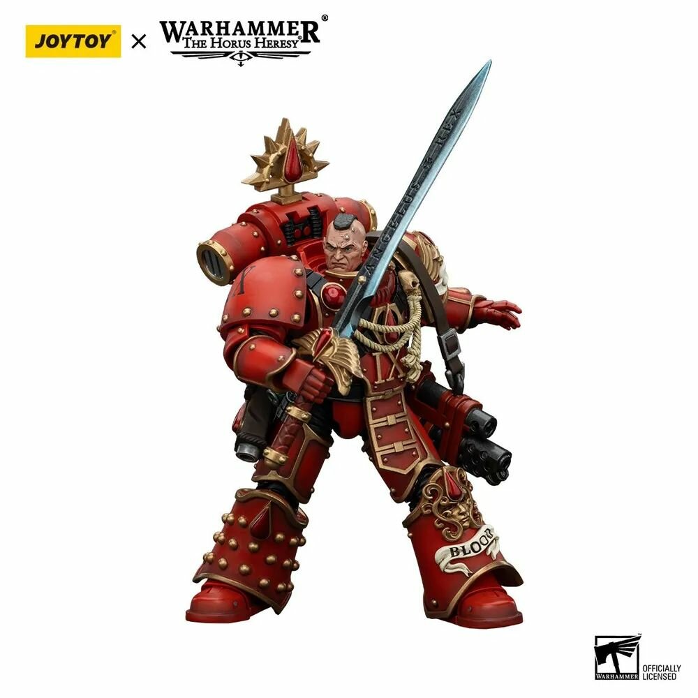 Фигурка JOYTOY "Кровавые Ангелы", Ралдорон, Первый Капитан, ПВХ, 20 см