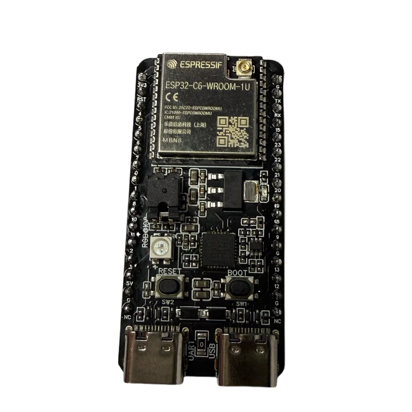 ESP32-C6-DevKitC-1U NoWeld, цвет C6-DevKitC-1U — фото 1