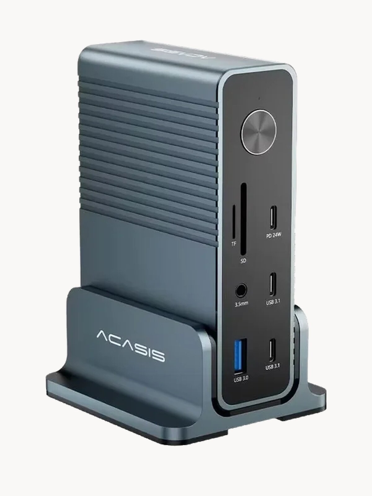 Док-станция ACASIS "DS-7A15", 15 интерфейсов, поддержка 4K, серая