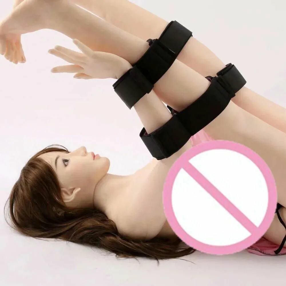 4 шт./компл. БДСМ набор для кровати, фиксаторы для рук и ног, манжеты для ног, наручники, оковы, бандаж БДСМ для связывания ног и рук, комплект для ролевых игр