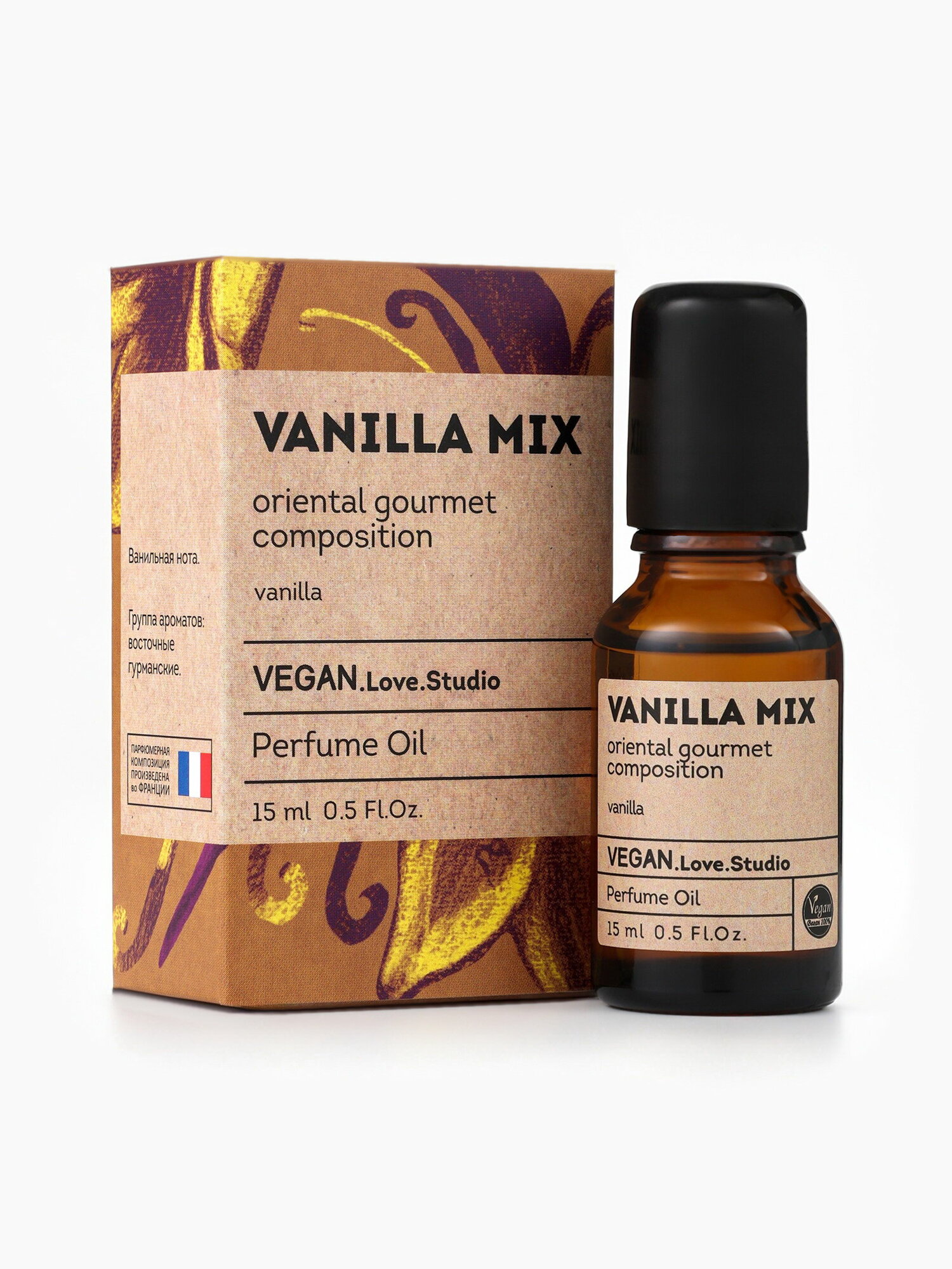 Парфюмерное масло женское Vanilla Mix, 15 мл, группа ароматов: восточные