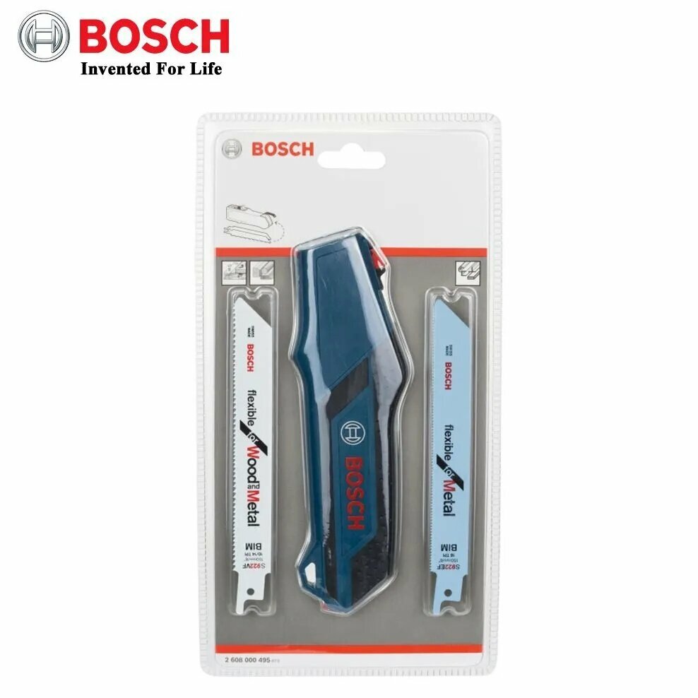 Ручная сабельная пила Bosch, с 2 полотнами 2608000495