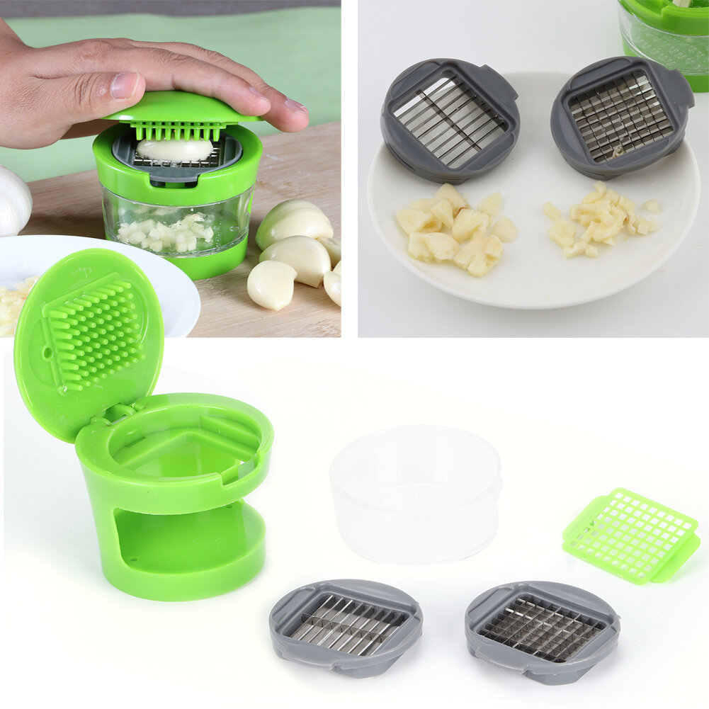 MultiFunction Garlic Press Machine Vegetable Fruit Ginger Chopper for Kitchen Cutting — фото 1