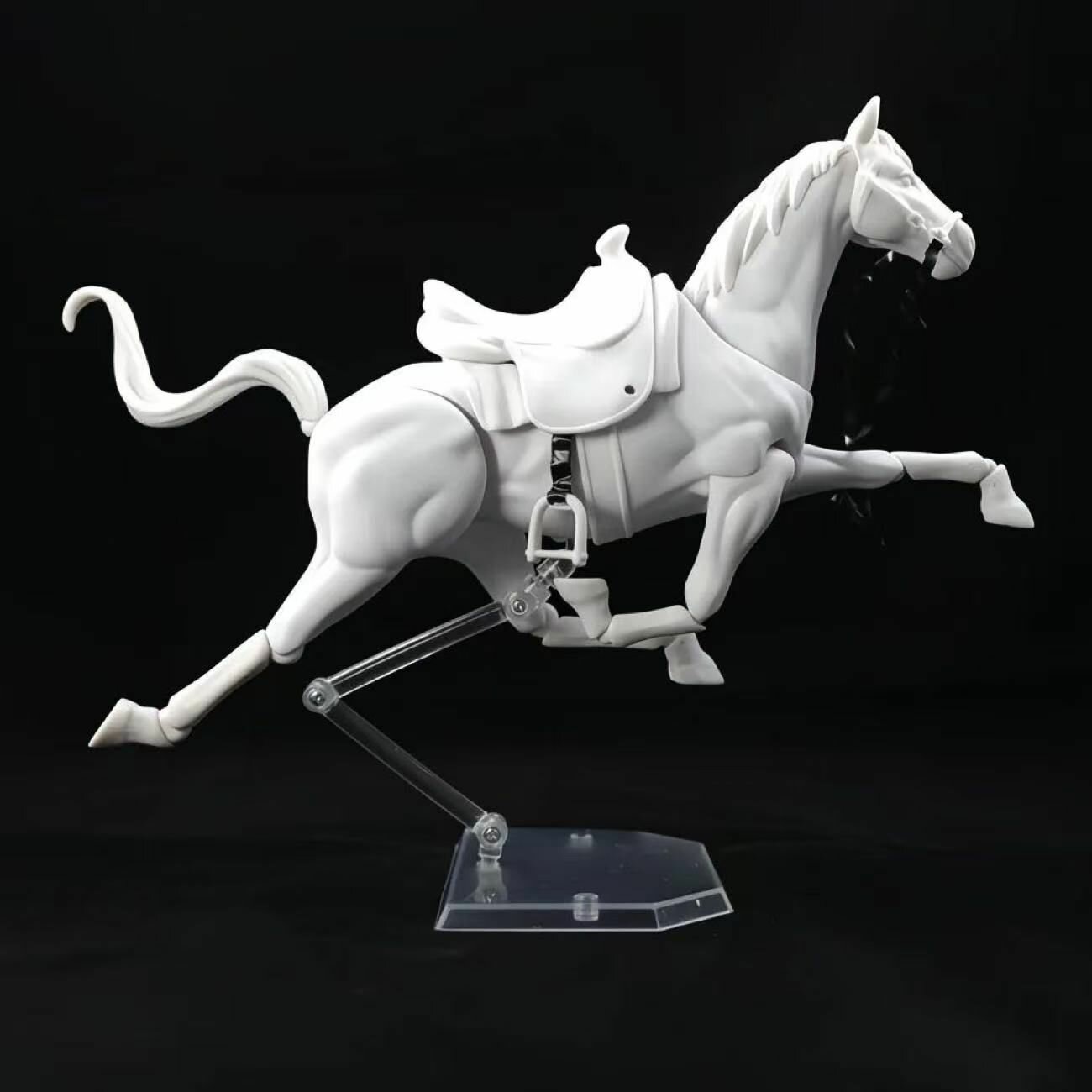 Пластмассовая модель игрушка лошади/Суставы подвижны/с подставкой/1:12 -kg