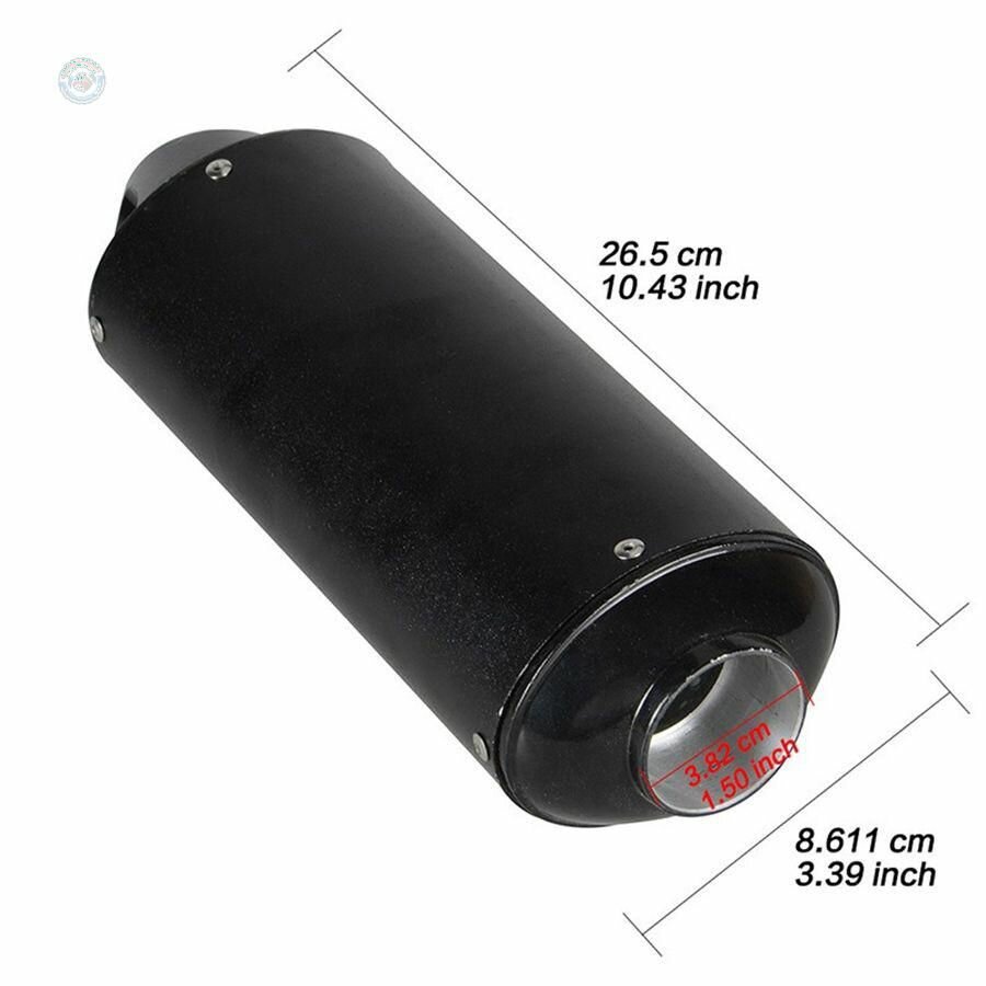 Глушитель 38 мм для выхлопной трубы 125 150 160cc питбайк квадроцикл ATV алюминиевый сплав, универсальный хомут
