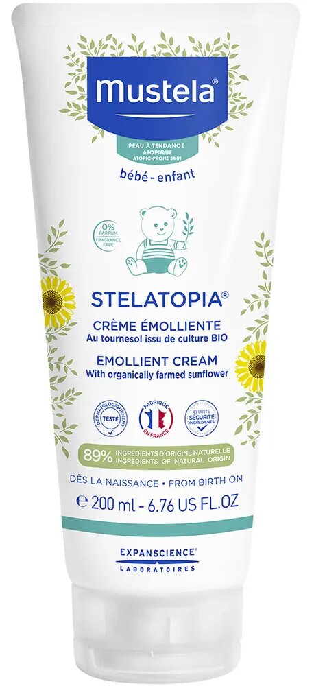 Mustela Stelatopia Крем-эмолент для сухой и склонной к атопии кожи 200 мл