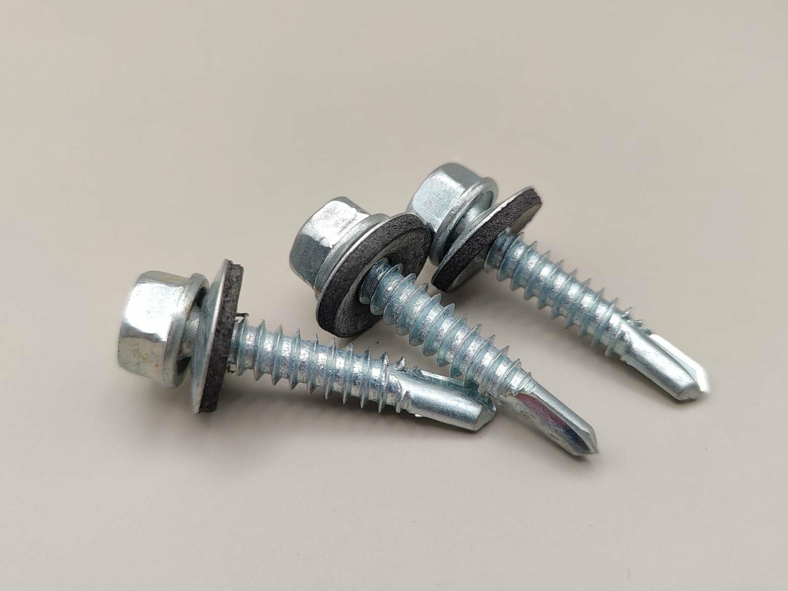 Саморезы кровельные, сталь, оцинкованные, 5,5x38 мм ( 100 штук )