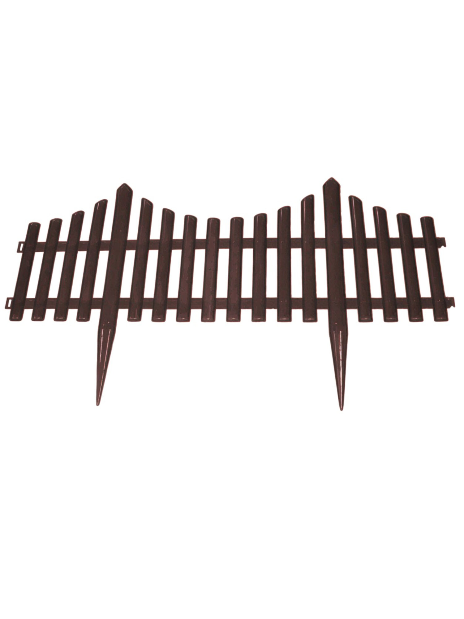 Забор декоративный пластмасса, Диорит, Модерн, 32.5х300 см, темно-коричневый, 10608