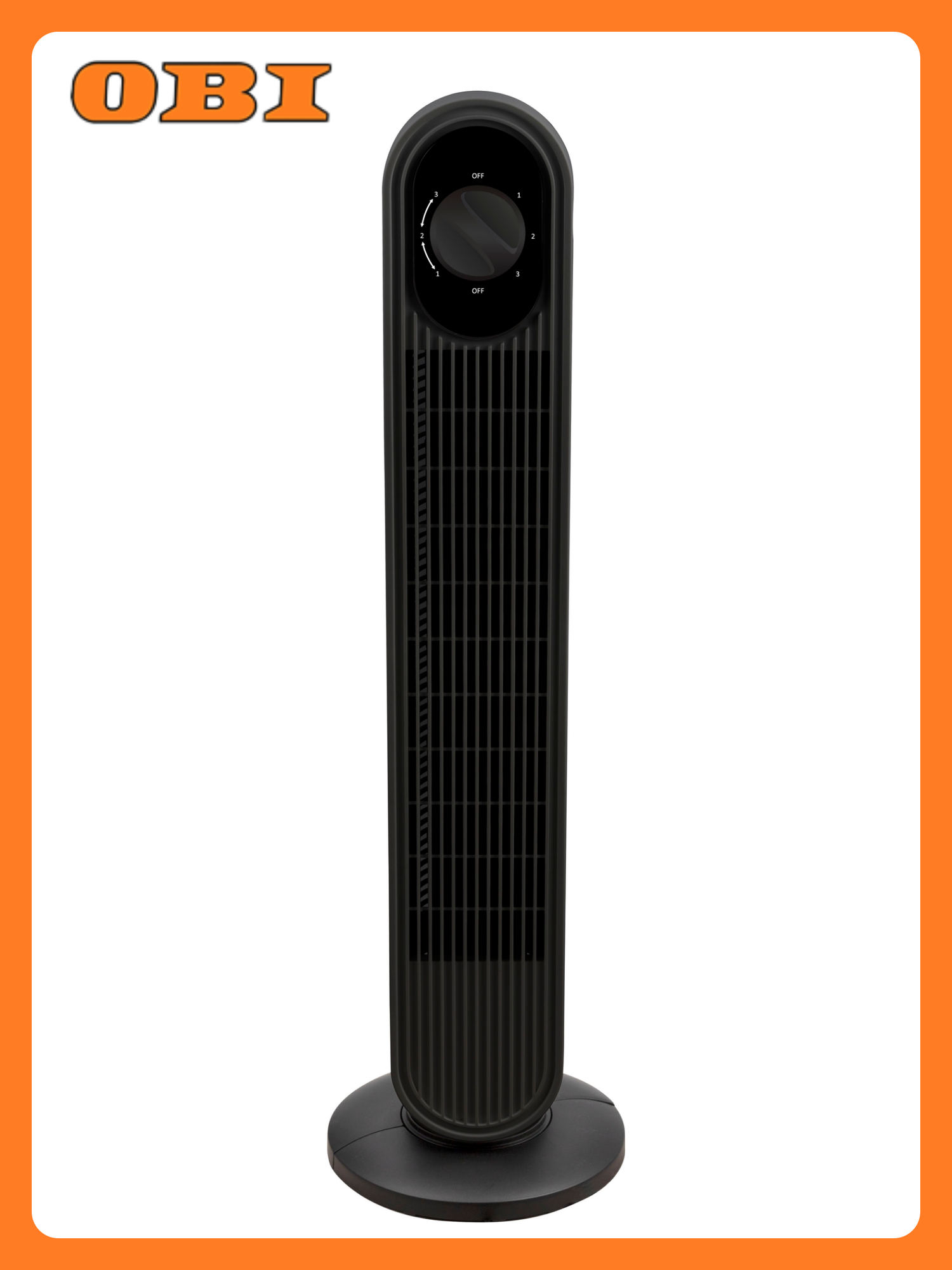 Вентилятор колонный Primera CFP-8001MM, мощность 45Вт, 3 скорости, черный