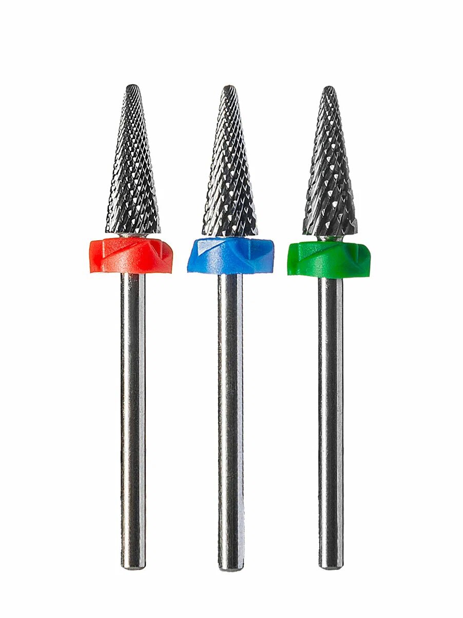 Фреза IRISK , Конус, ёлка (Т-14, O5мм) (Зелёная, крупная нарезка) твердосплавная