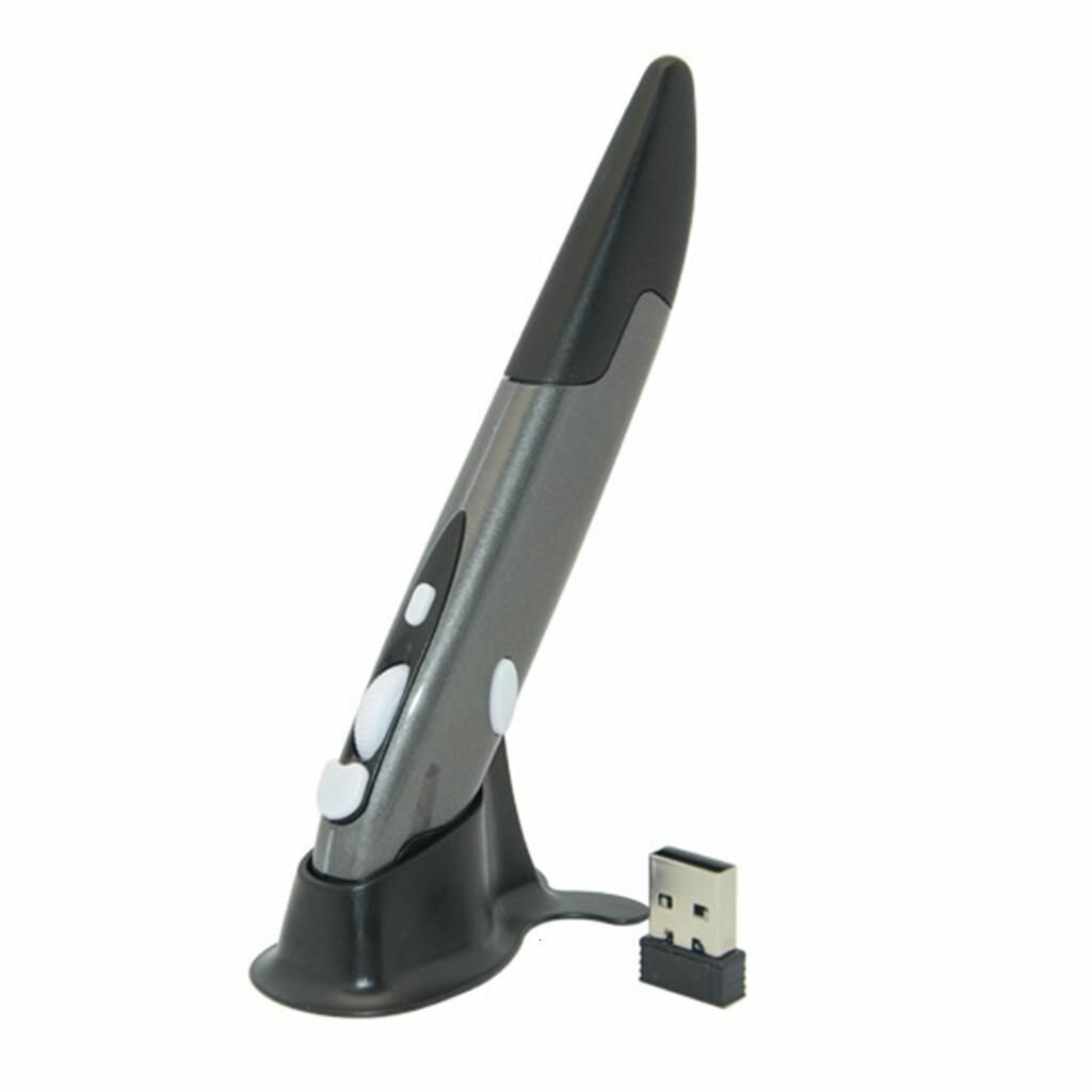 Мини-мышь с лазерной указкой 2.4 ГГц, Серый