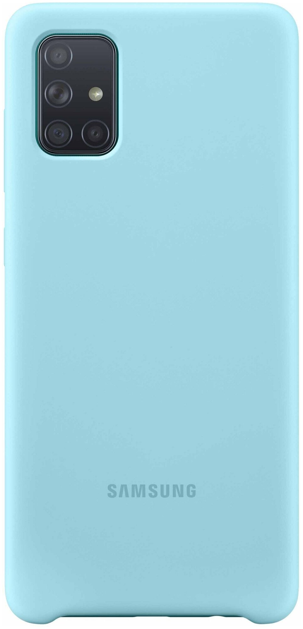 Чехол Samsung Galaxy A71 Silicone Cover Light Blue EF-PA715TLEGWW