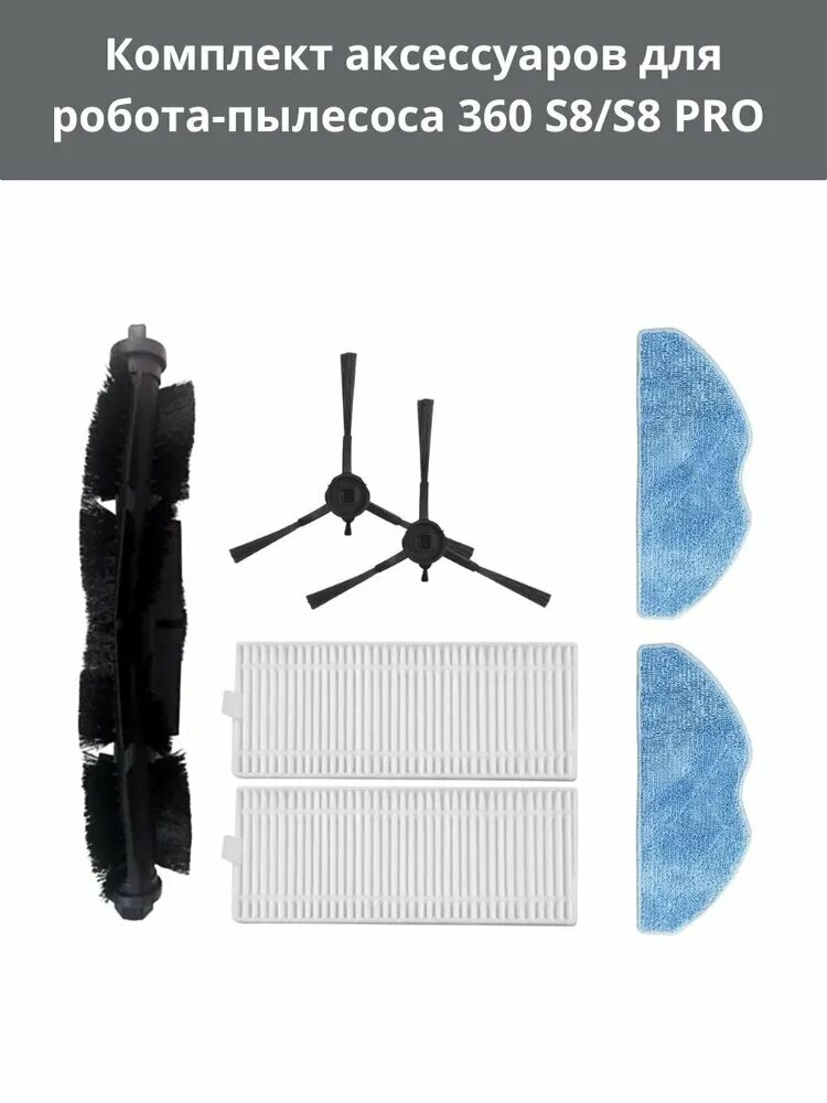 Комплект аксессуаров для робота-пылесоса 360 S8, Honor Choice R2/R2 PLUS