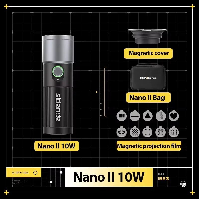 Фонарик AMBITFUL для видеосъемки 3Вт/10Вт NEW 10W