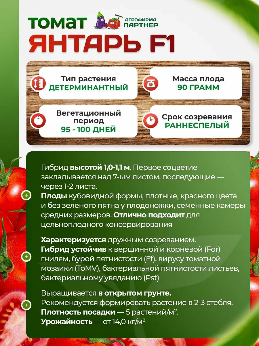 Семена томат - "Янтарь" — фото 1
