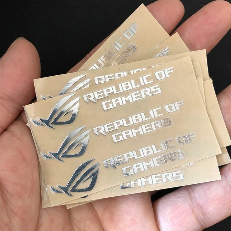ASUS ROG наклейки для любителей персональных компьютеров 5*1CM*4